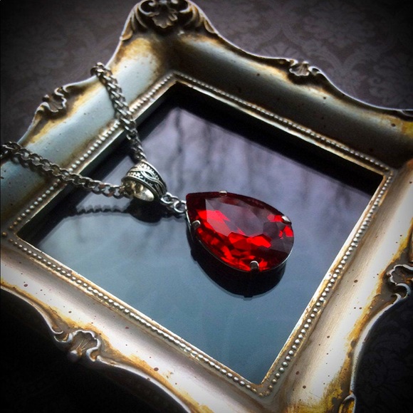 Jewelry | 925 Vintage Ruby Crystal Necklace | Poshmark